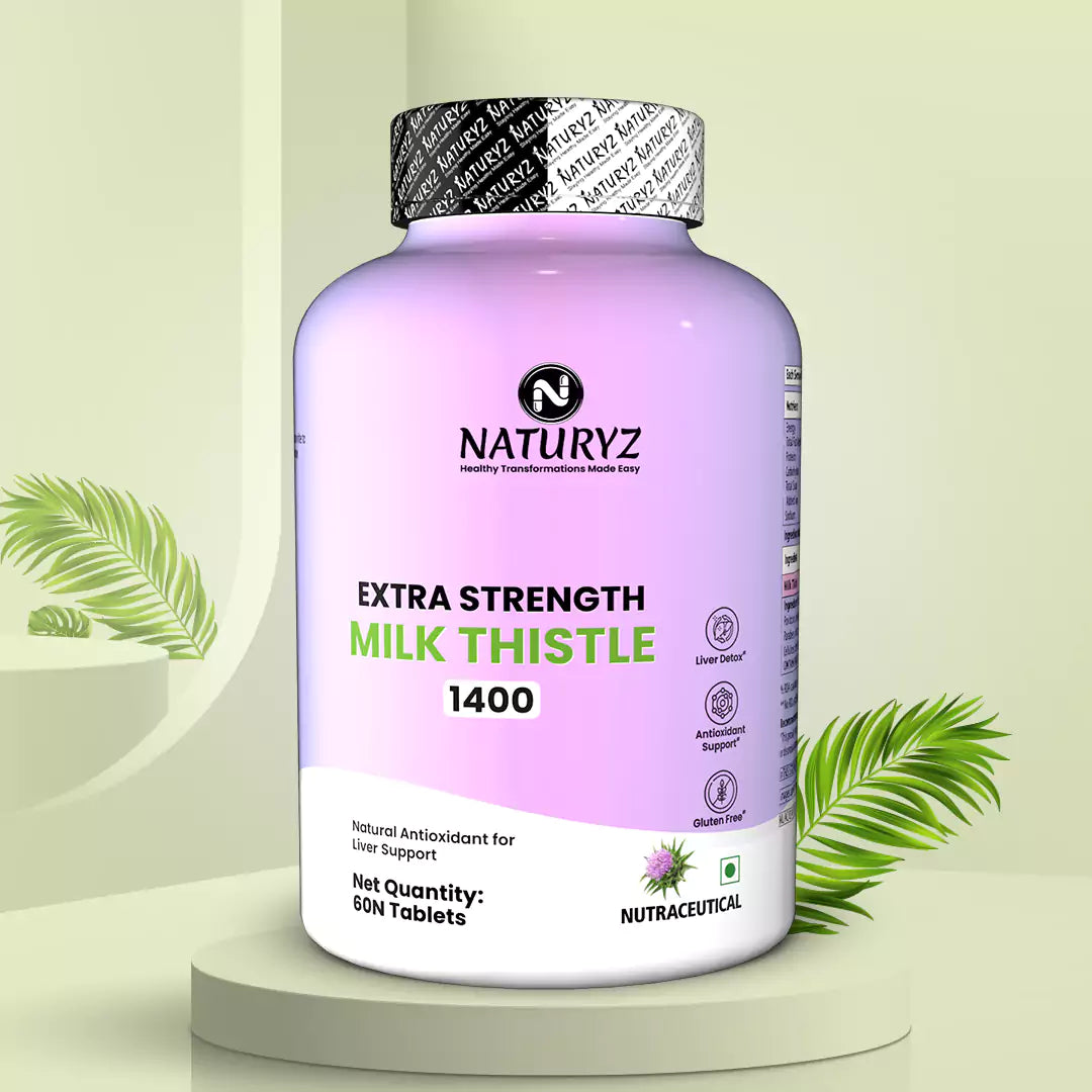 Extra Strength Milk Thistle 1400mg for Liver Health – Naturyz